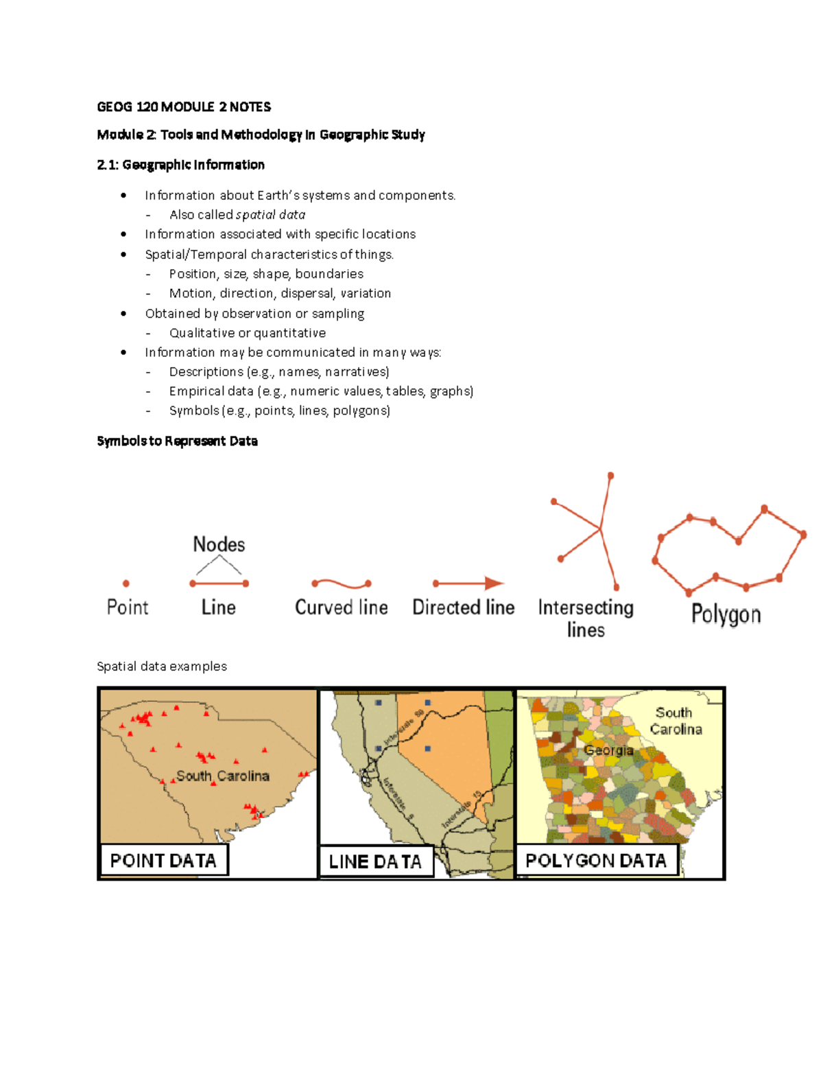 Module 2 - GEOG 120 MODULE 2 NOTES Module 2 : Tools and Methodology in ...