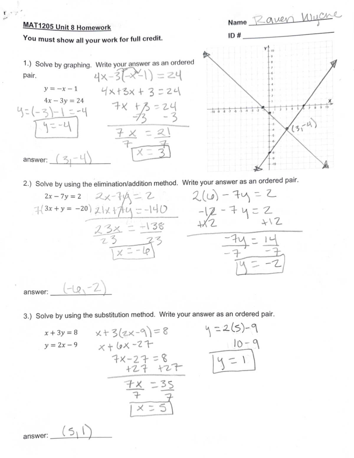 Math hw 11:26 - MAT 1205 - Studocu