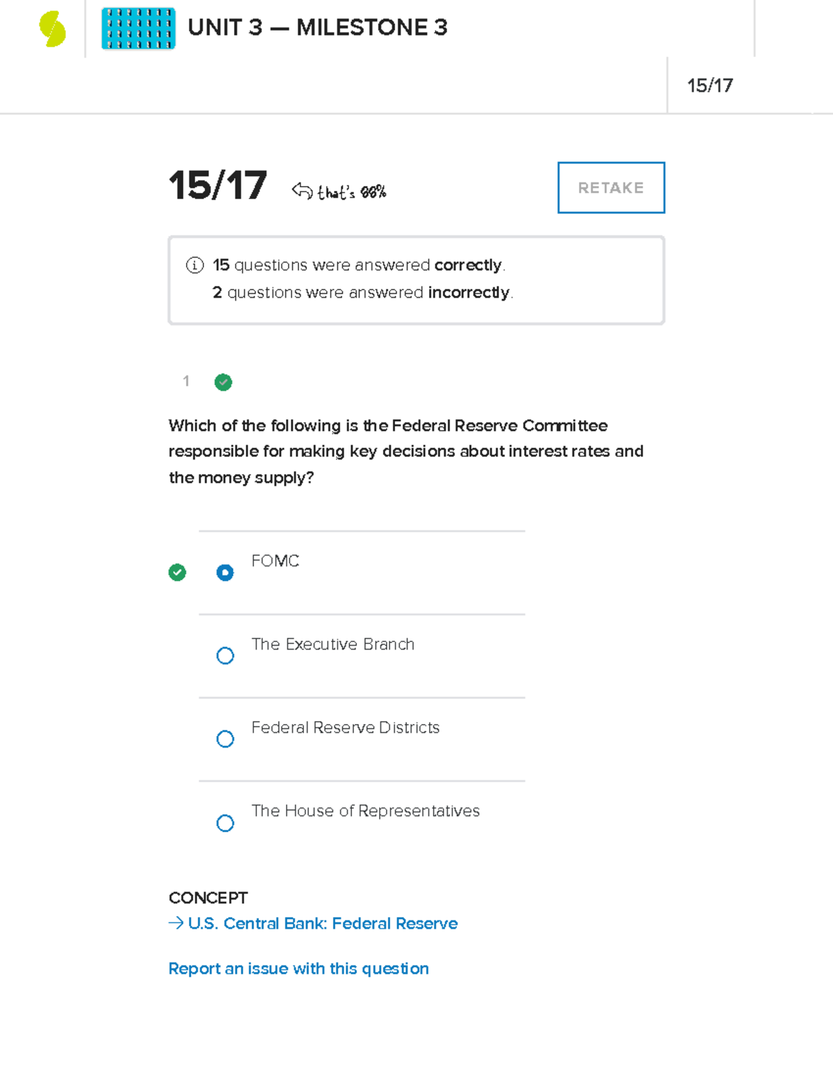 Macro milestone 3 Sophia - 1 CONCEPT → U. Central Bank: Federal Reserve ...