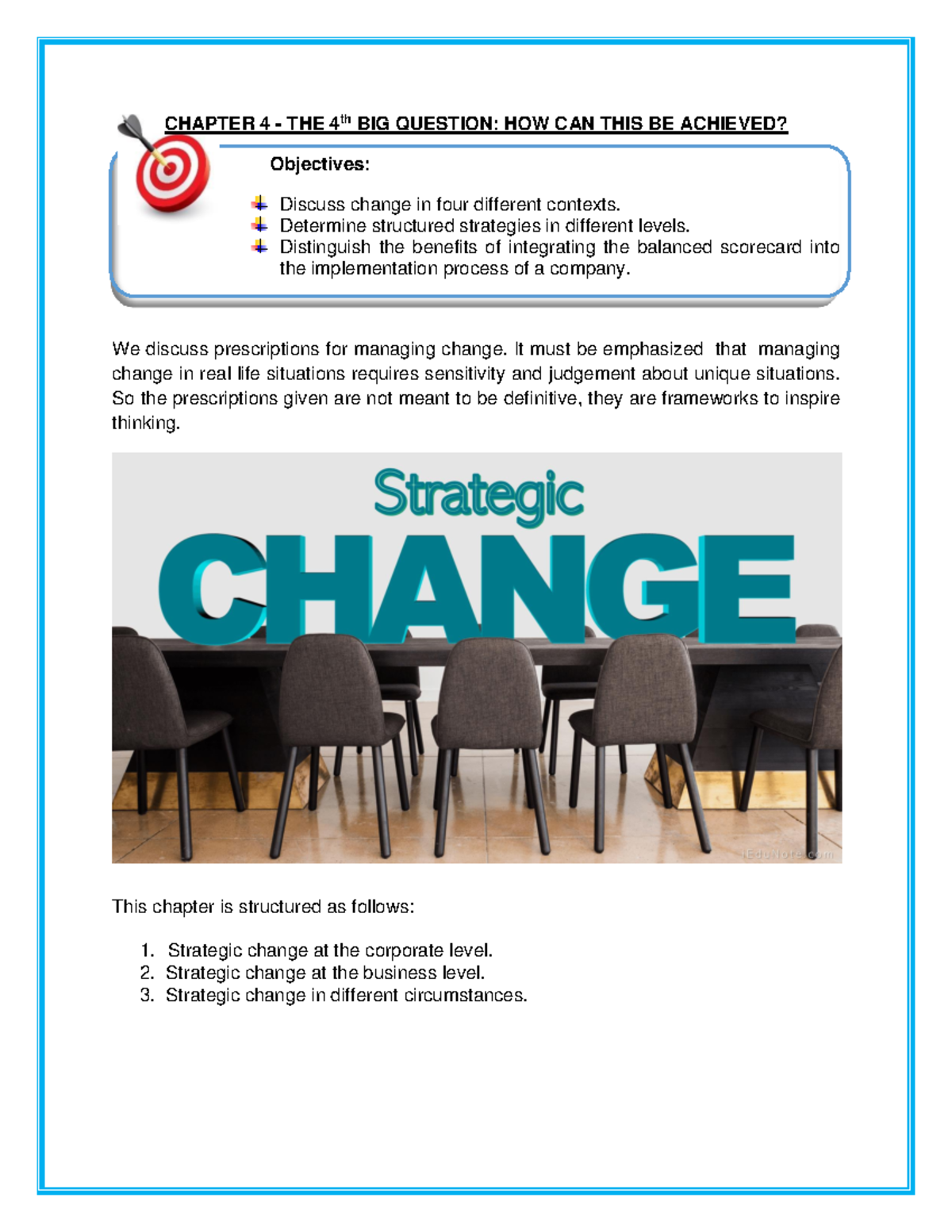 Module - Chapter 4 THE Fourth BIG Question - HOW CAN THIS BE Achieved ...