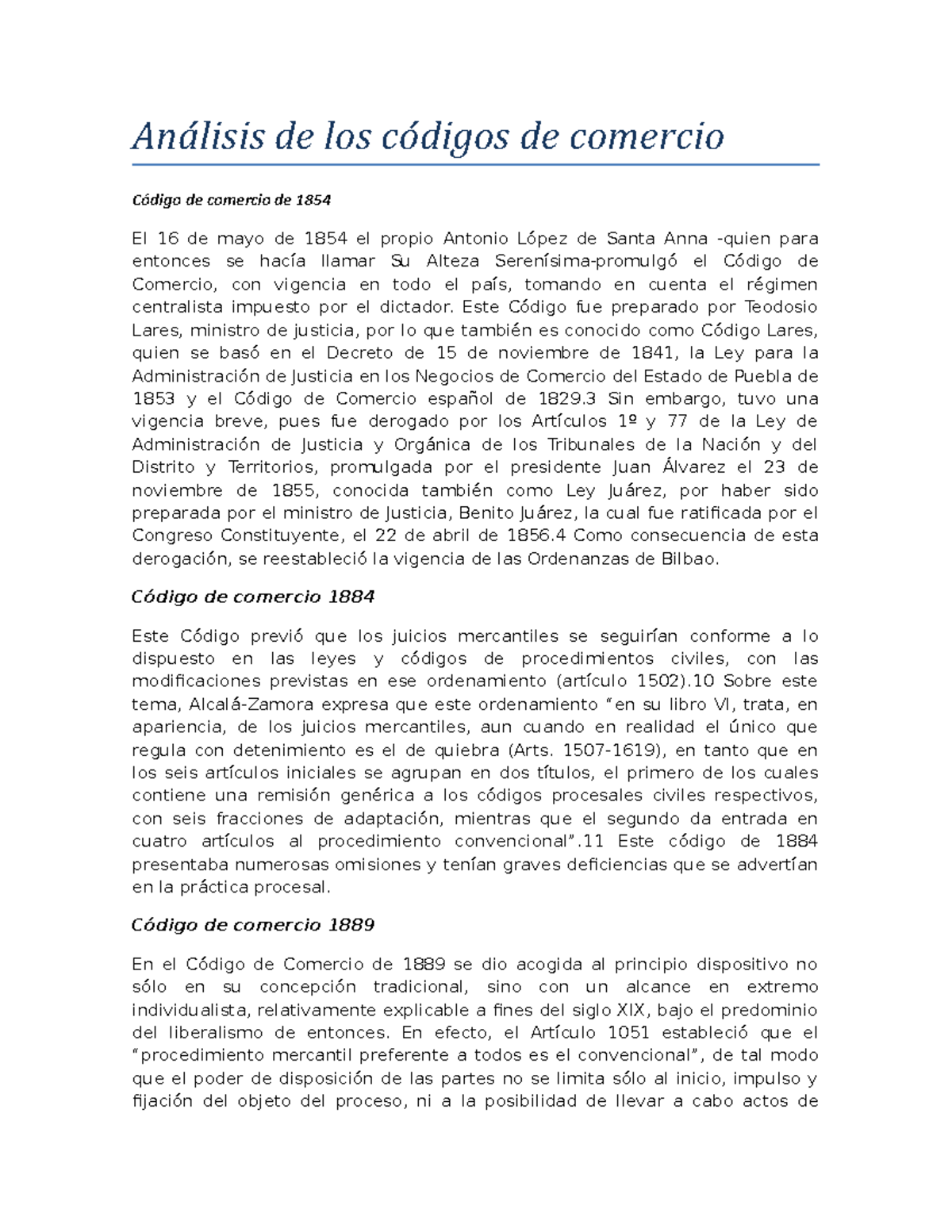 Análisis de los códigos de comercio - Análisis de los códigos de ...
