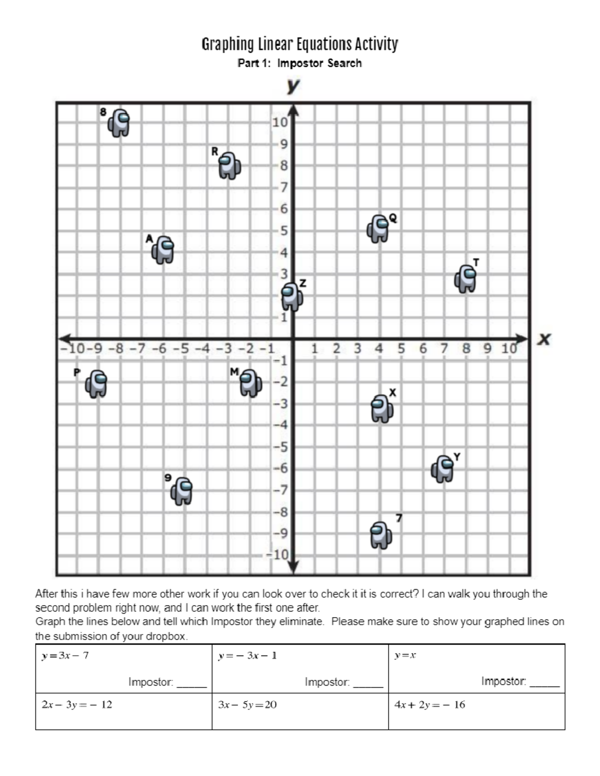 Copy Of Graphing Linear Equations Activity Google Docs ISO 19650