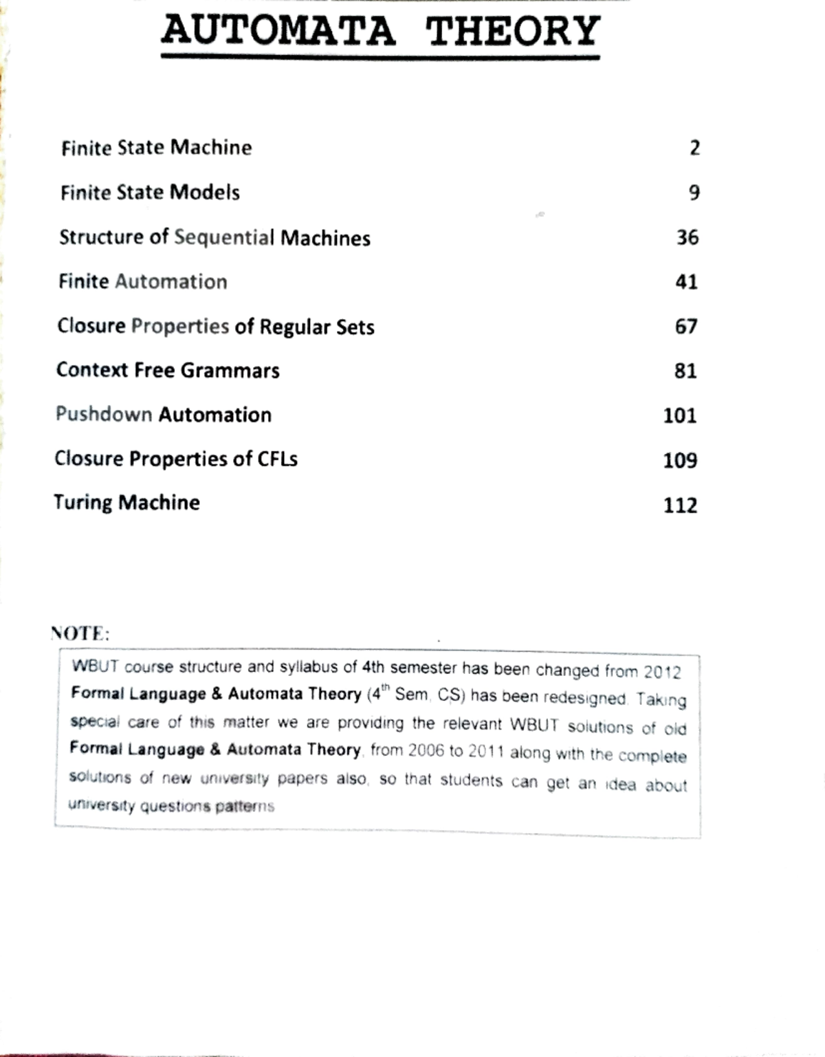 Automata Theory organizer - AUTOMATA THEORY Finite State Machine 2 ...