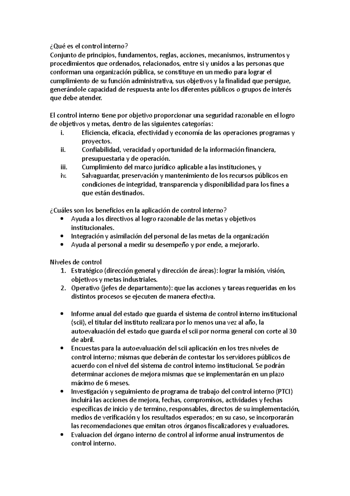 Qué es el control interno - ¿Qué es el control interno? Conjunto de ...