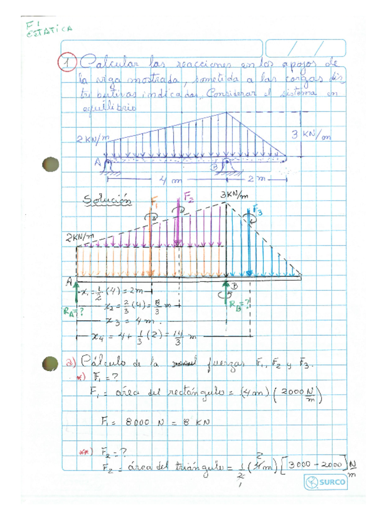 F I Prob resueltos 2 Estática - Studocu
