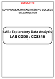 Exploratory Data Analysis - CCS346 - Studocu