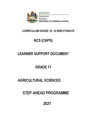 Agric Sc Grade 10 Step Ahead Learner Support Document Activities ...