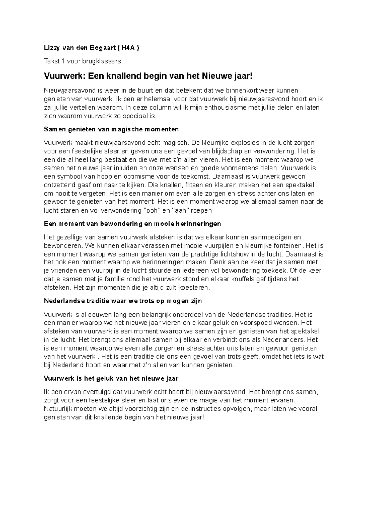 Lizzy van den Bogaart column schrijven - Lizzy van den Bogaart ( H4A ...