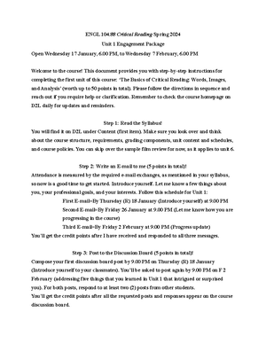 Exit Ticket 6 - Assignment - Jillian Panizza Critical Reading Exit ...