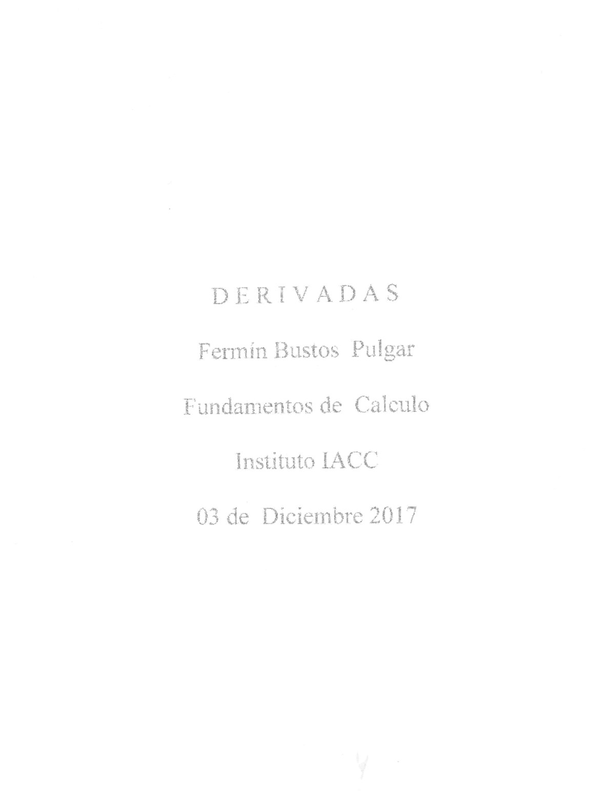 Fermin Bustos Pulgar S6 Fundamentos Calculo - I}ERIVANAS Fermin Bustos ...