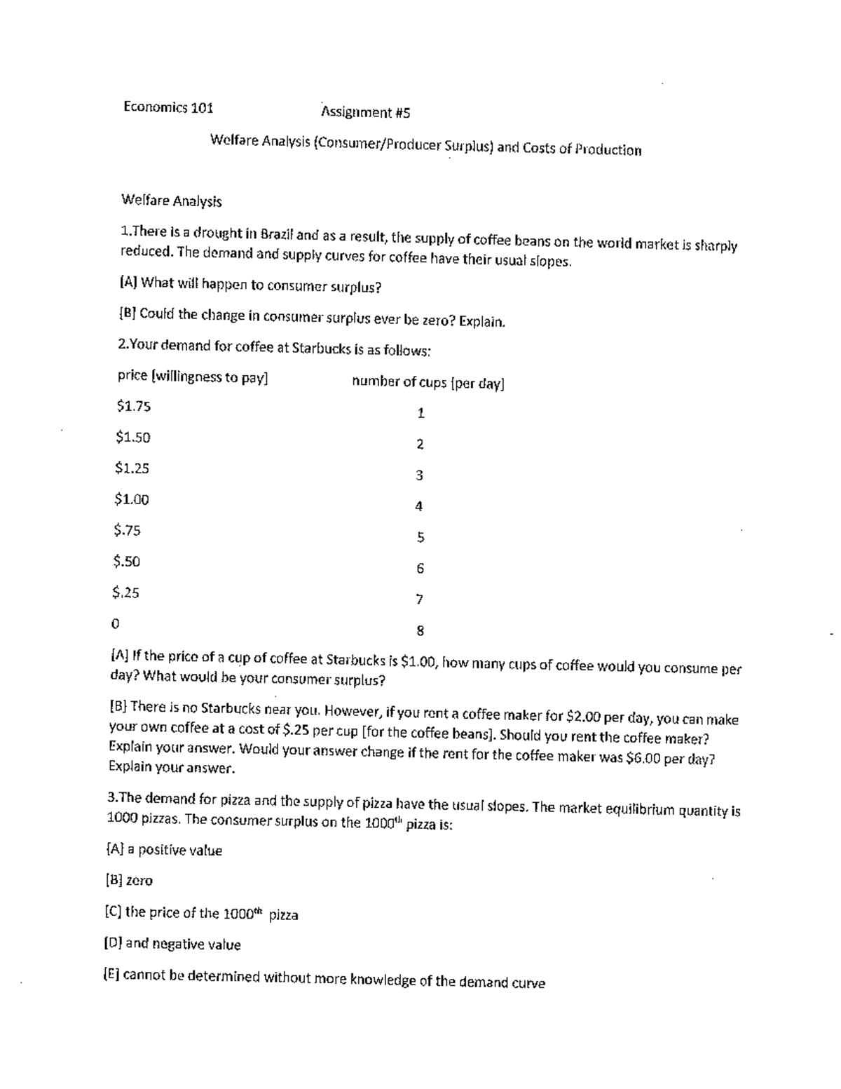 Eco101Ass(5-7) - 101 - eco101 - Studocu