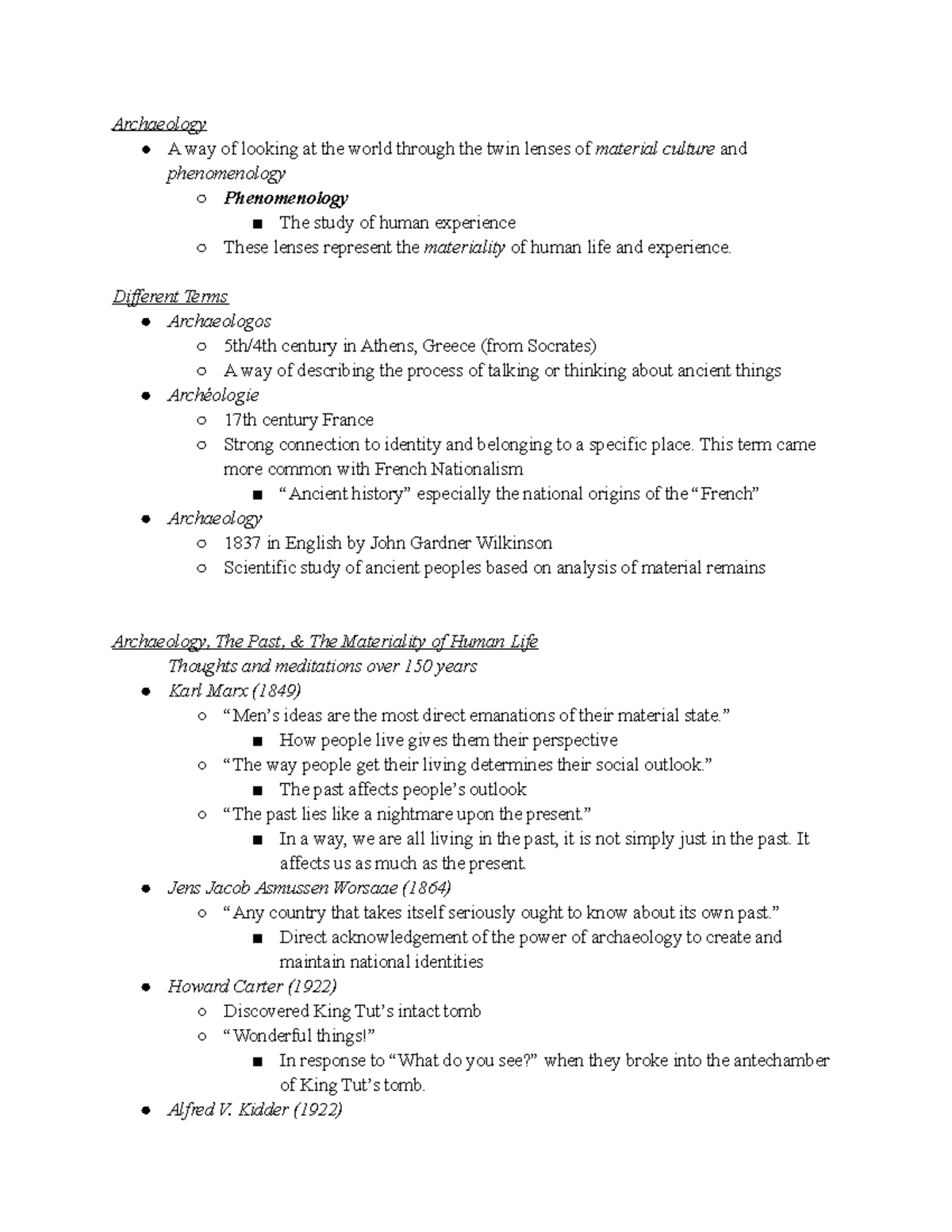 Archaeological Anthropology - Archaeology A way of looking at the world ...