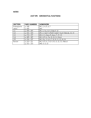 Mathematics - Grade: 11 - High School - Canada - Studocu