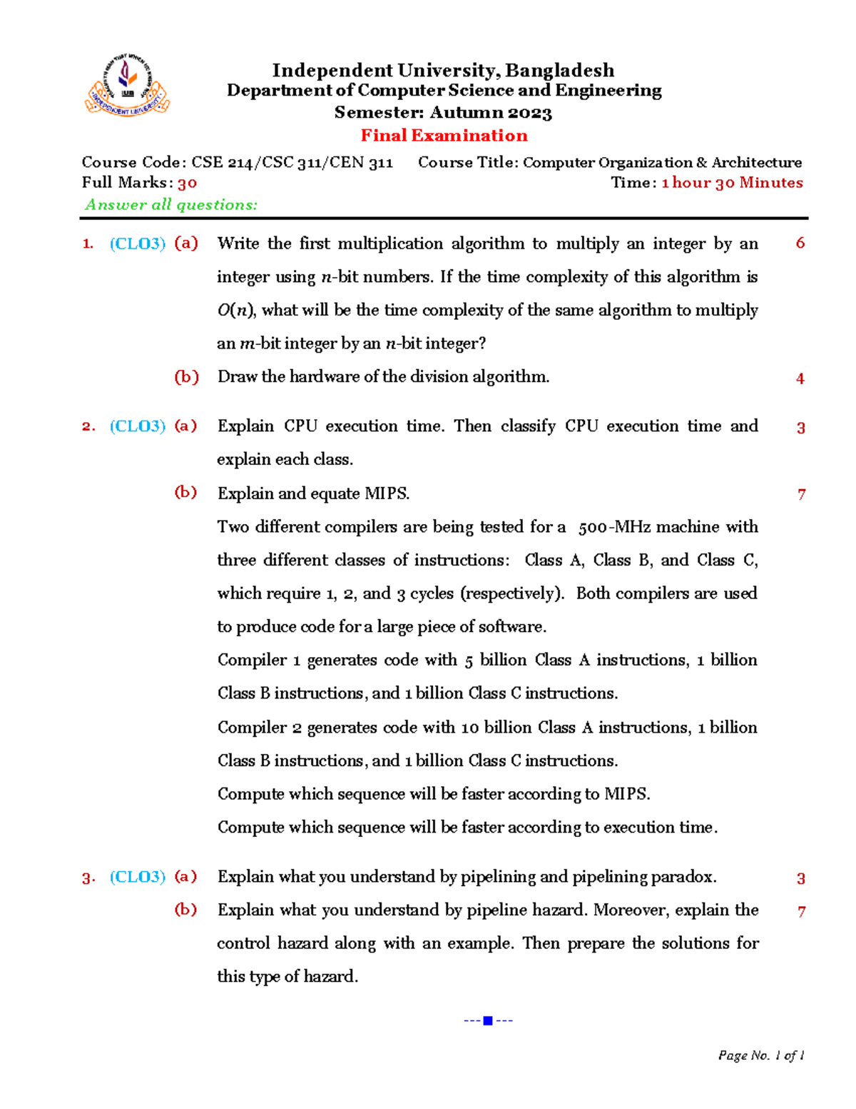 Final-Exam-CSE-214-Computer-Organization-and-Architecture-Sec.-1-2-3 ...