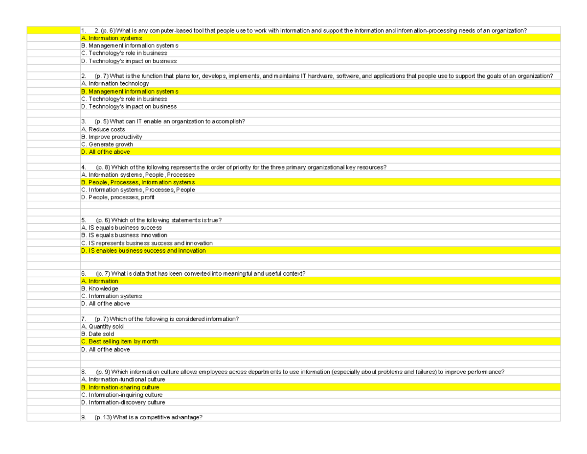 Final review questions - - Studocu
