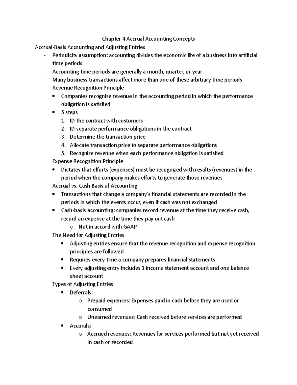 Chapter 4 Accrual Accounting Concepts - Chapter 4 Accrual Accounting ...