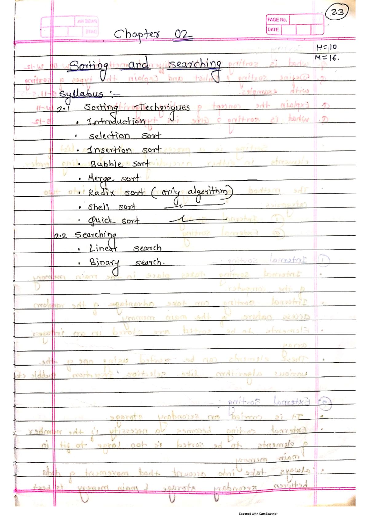 Dsdata Structure Chapter2 Sorting And Searching 23 En Boar Page No 3tag Chapter 02 Date St