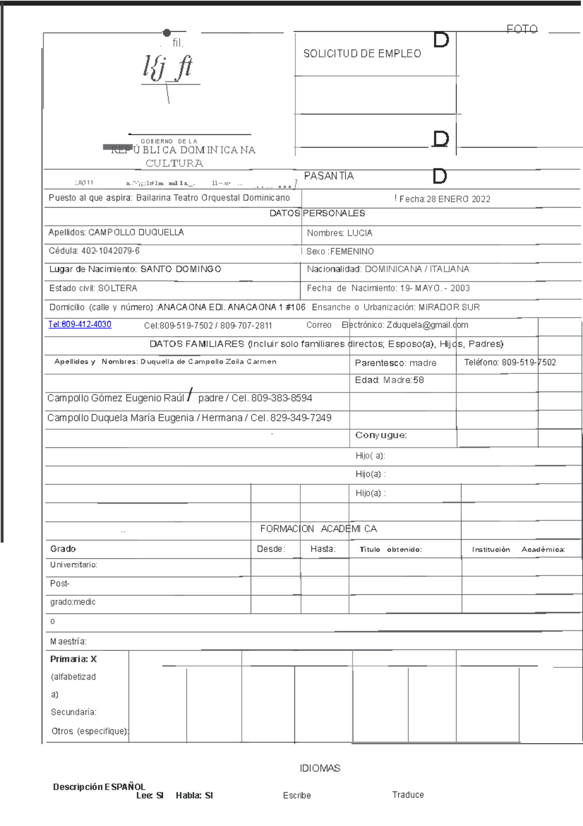 Formulario 1 (2 files merged) - .•fil. l{j_ft \ FOTO GOBIERNO DE L A ...