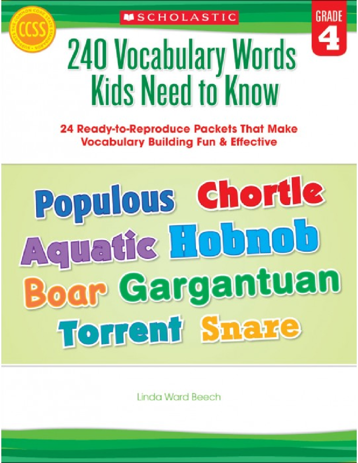 Scholastic Teaching Resources 240 Vocabulary Words Kids Need to Know ...