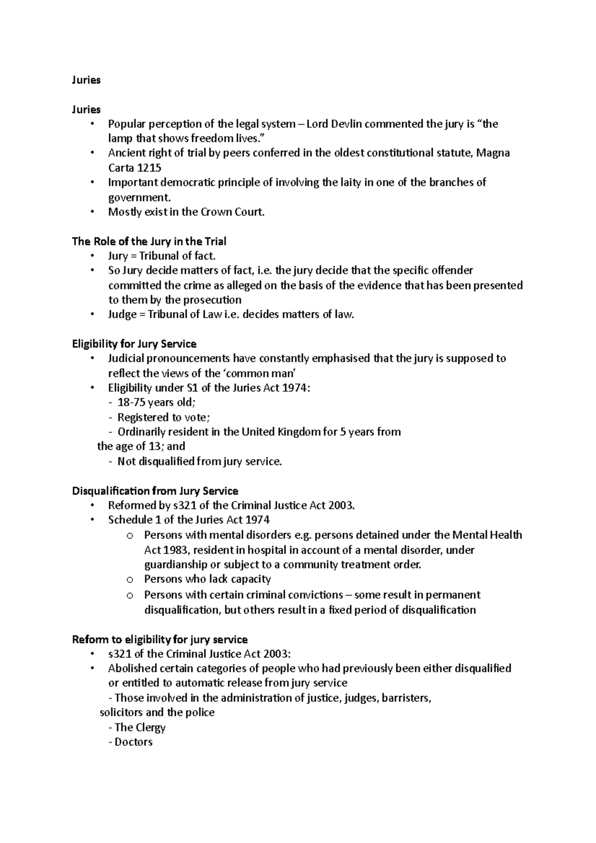 Juries - Juries Juries - Popular perception of the legal system – Lord ...