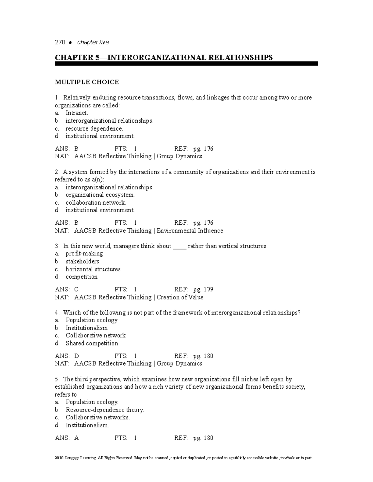 TB Chapter 05 - Its include the most knowing questions - 270 chapter ...