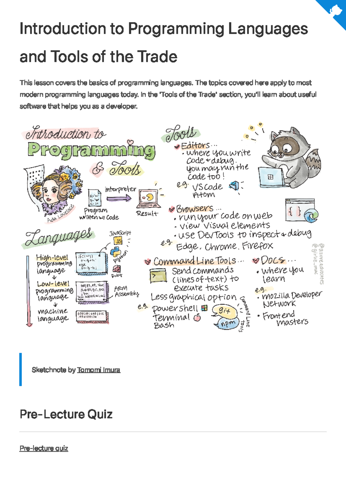 Web dev for beginners - Introduction to Programming Languages and Tools ...