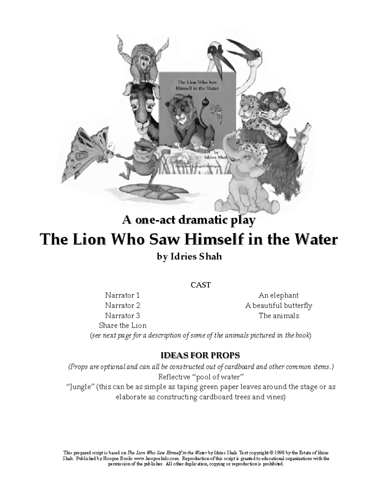 Lion Who Saw Himself-Readers-Theater - This prepared script is based on ...