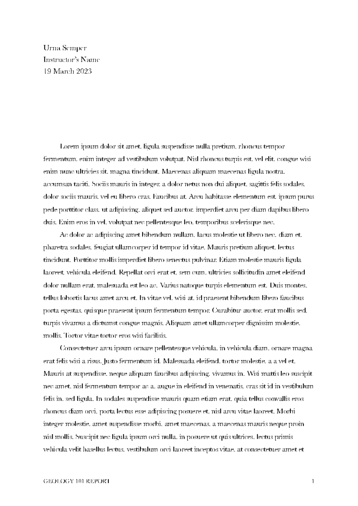 PDF mas 3 - dkahd aowk. awhdioowa ad hadw haq - Urna Semper Instructor’s Name 19 March 2023 ...