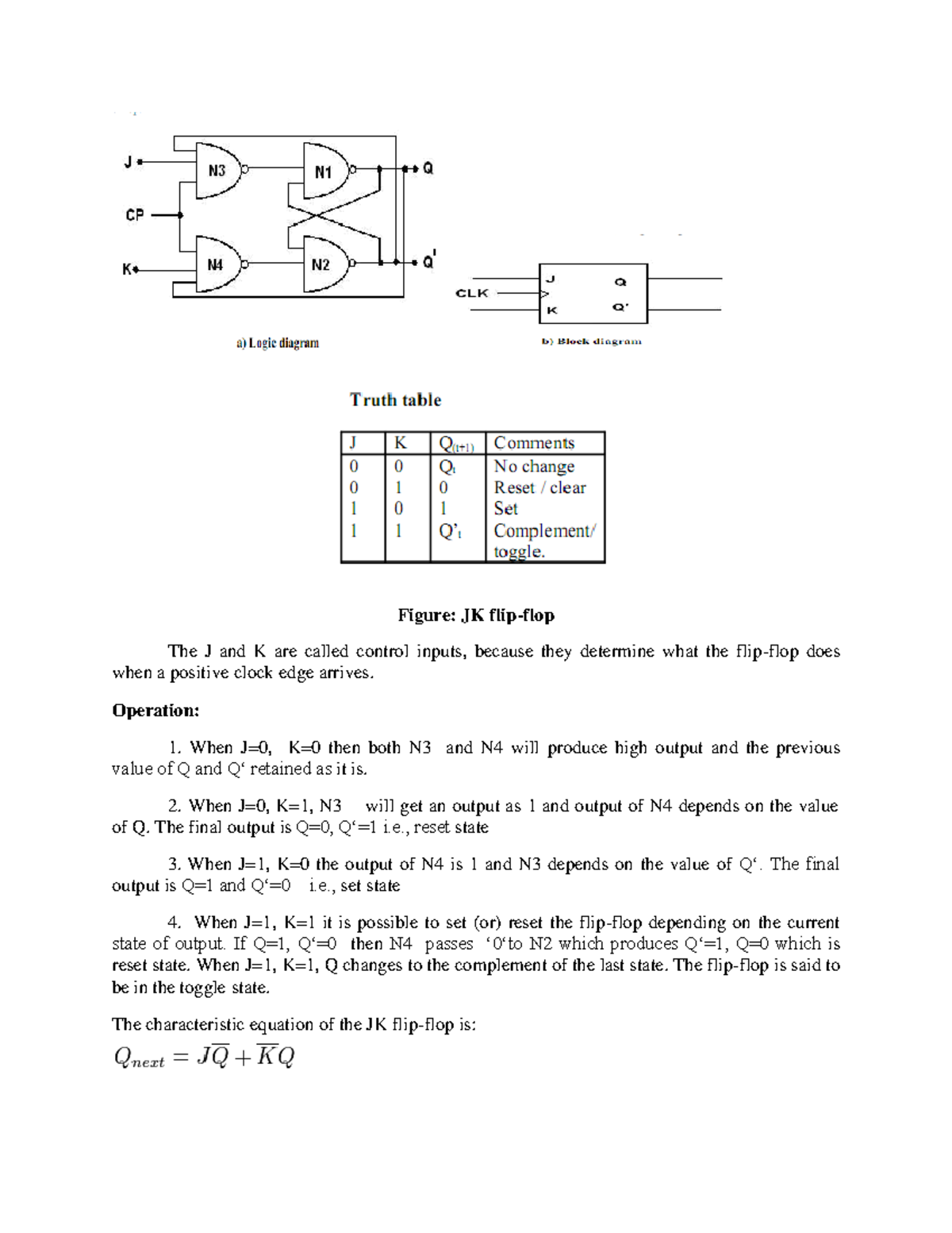 Switching Theory and Logic Design ABC-10 - Figure: JK flip-flop The J ...