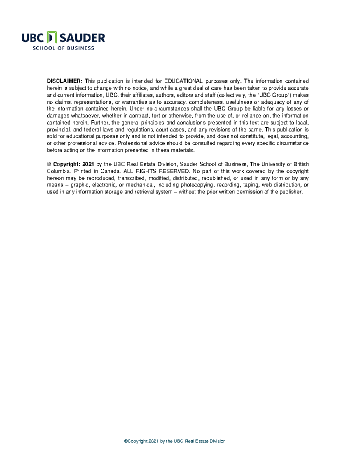 R2B33121 projects unlocked - DISCLAIMER: This publication is intended ...