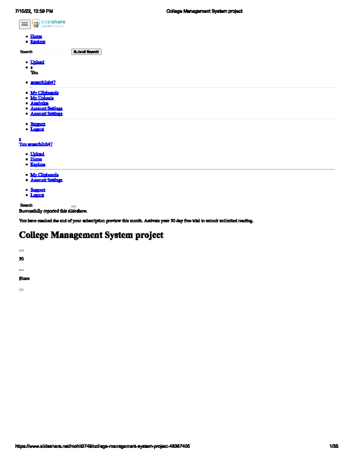 College -3 - cms project - BscIT (Information Technoogy) - Studocu