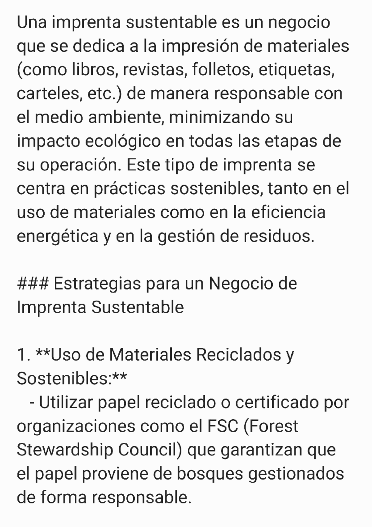 Suste - Presentaciln - Una imprenta sustentable es un negocio que se ...