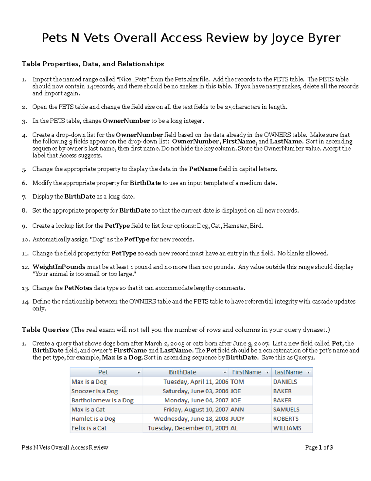 Pets NVets Overall Access Instructions - Pets N Vets Overall Access ...