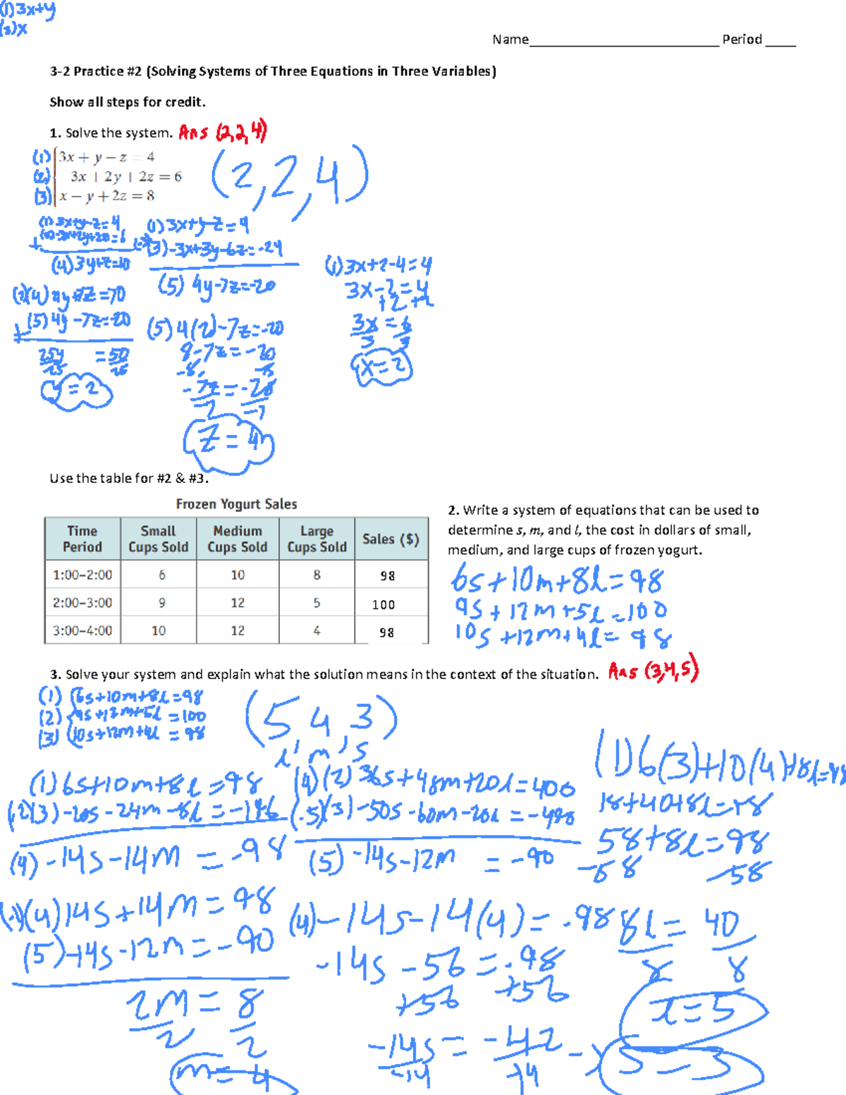 Kami Export - Algebra 2- 3-2 Practice #2 with selected answers - Name