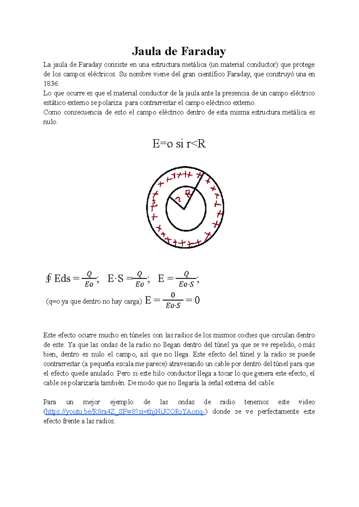 Jaula de faraday - Jaula de Faraday La jaula de Faraday consiste en una estructura metálica (un ...