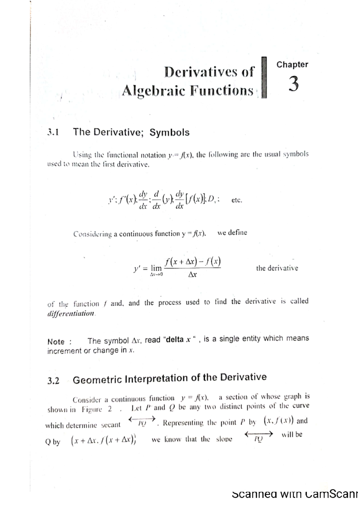 The three step rule - This was a very good material we used to understand more on differential ...