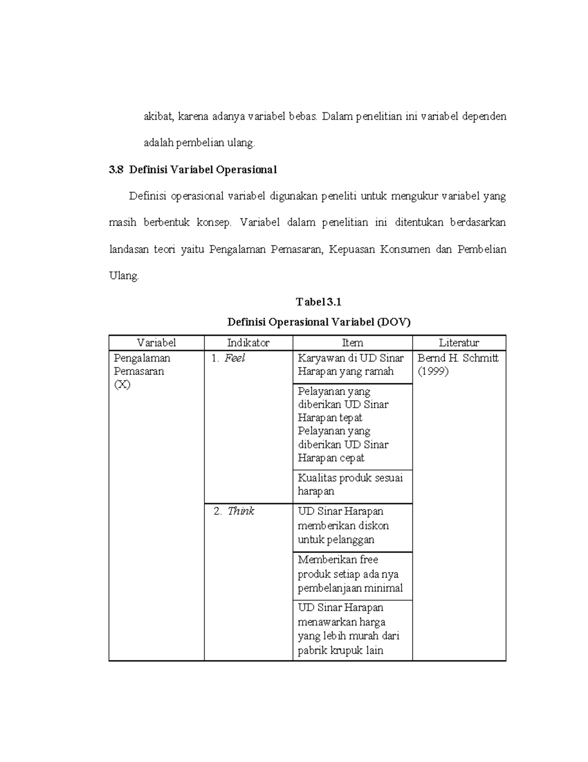 Proposal skripsi Riset eriani puspita 330 Fikss - akibat, karena adanya ...