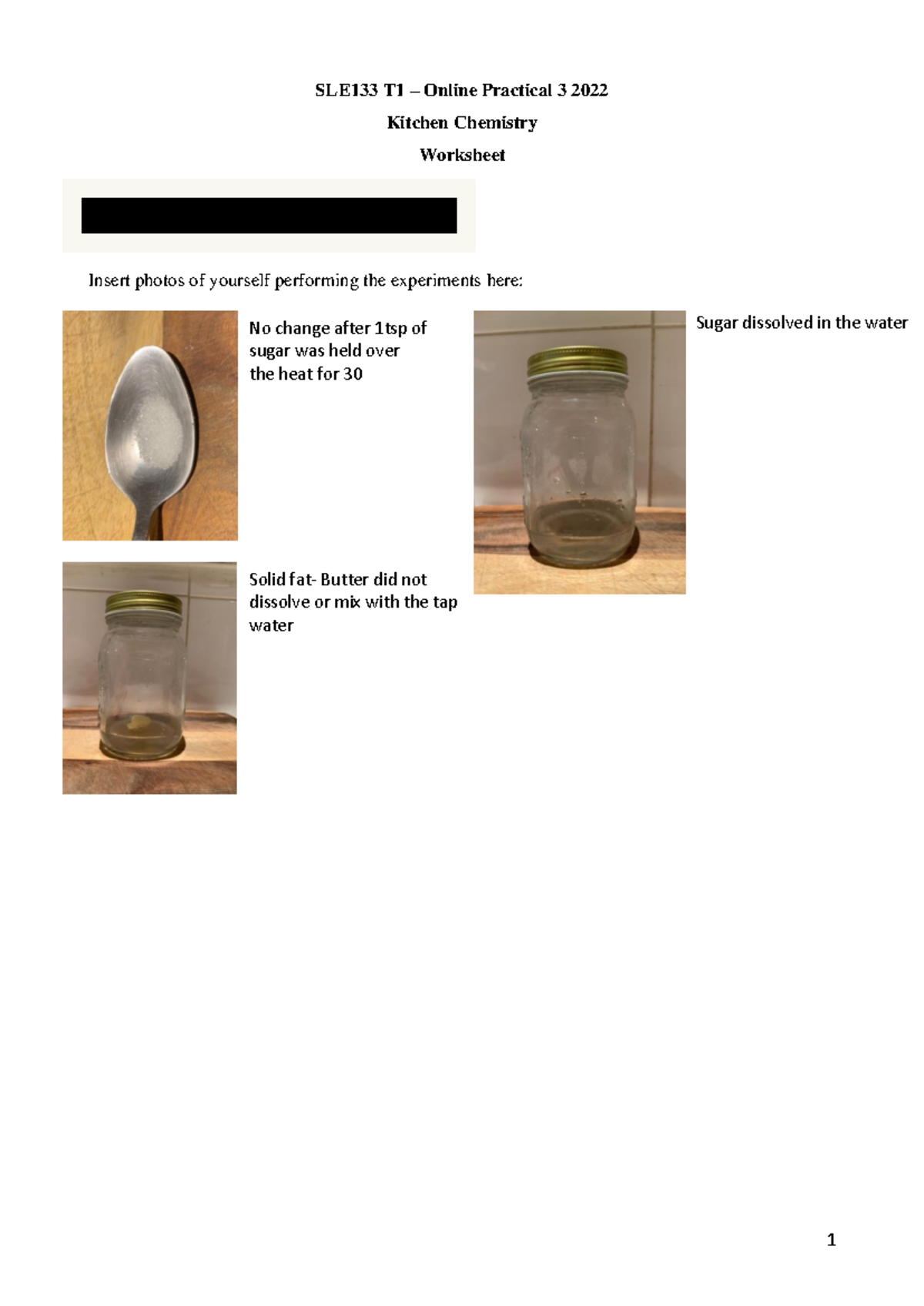 SLE133 T1 P3 Kitchen Chemistry Online Worksheet - SLE133 T1 – Online ...
