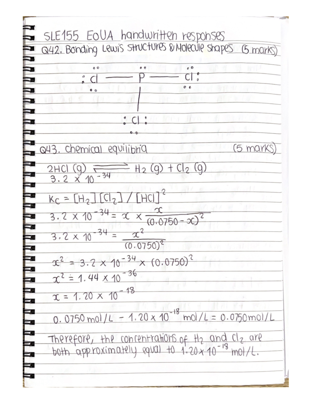 SLE155 T2 Exam Handwritten Responses - SLE155 - Studocu
