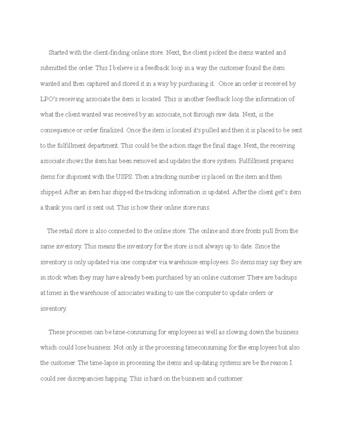 Final IT paper 06 26 22 - Started with the client-finding online store ...