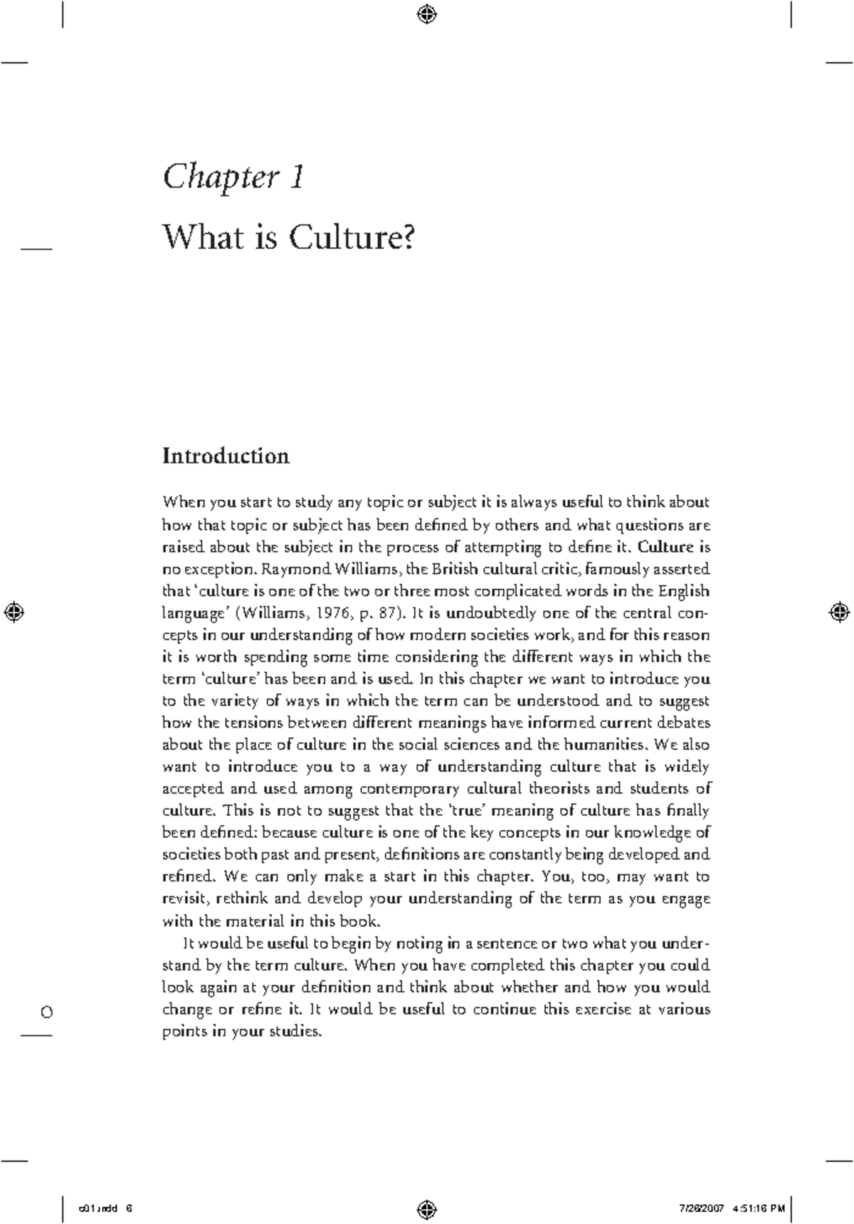C01 - Hauw - O Chapter 1 What is Culture? Introduction When you start ...