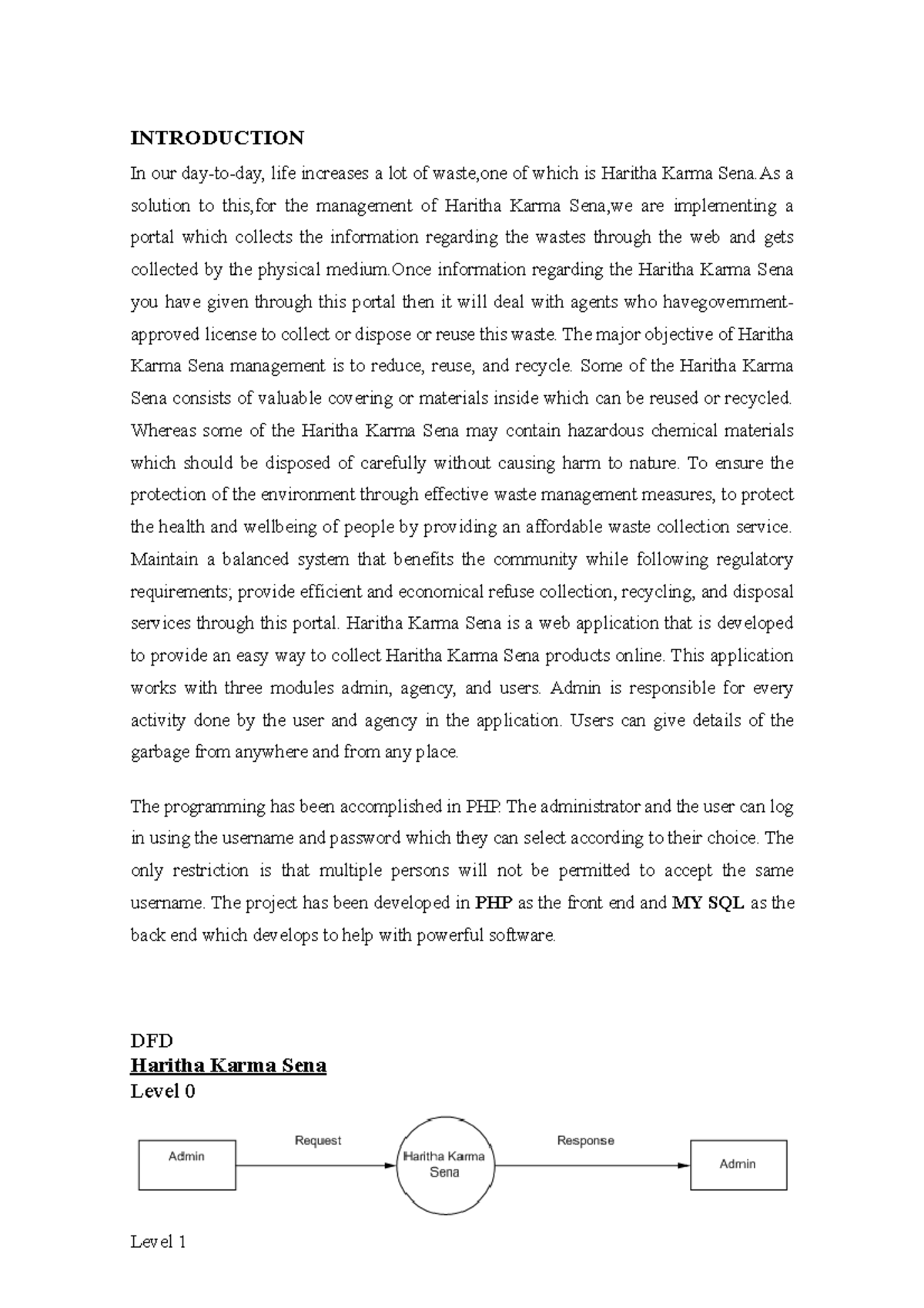 Dfd Diagram For Waste Management System Waste Solid Function