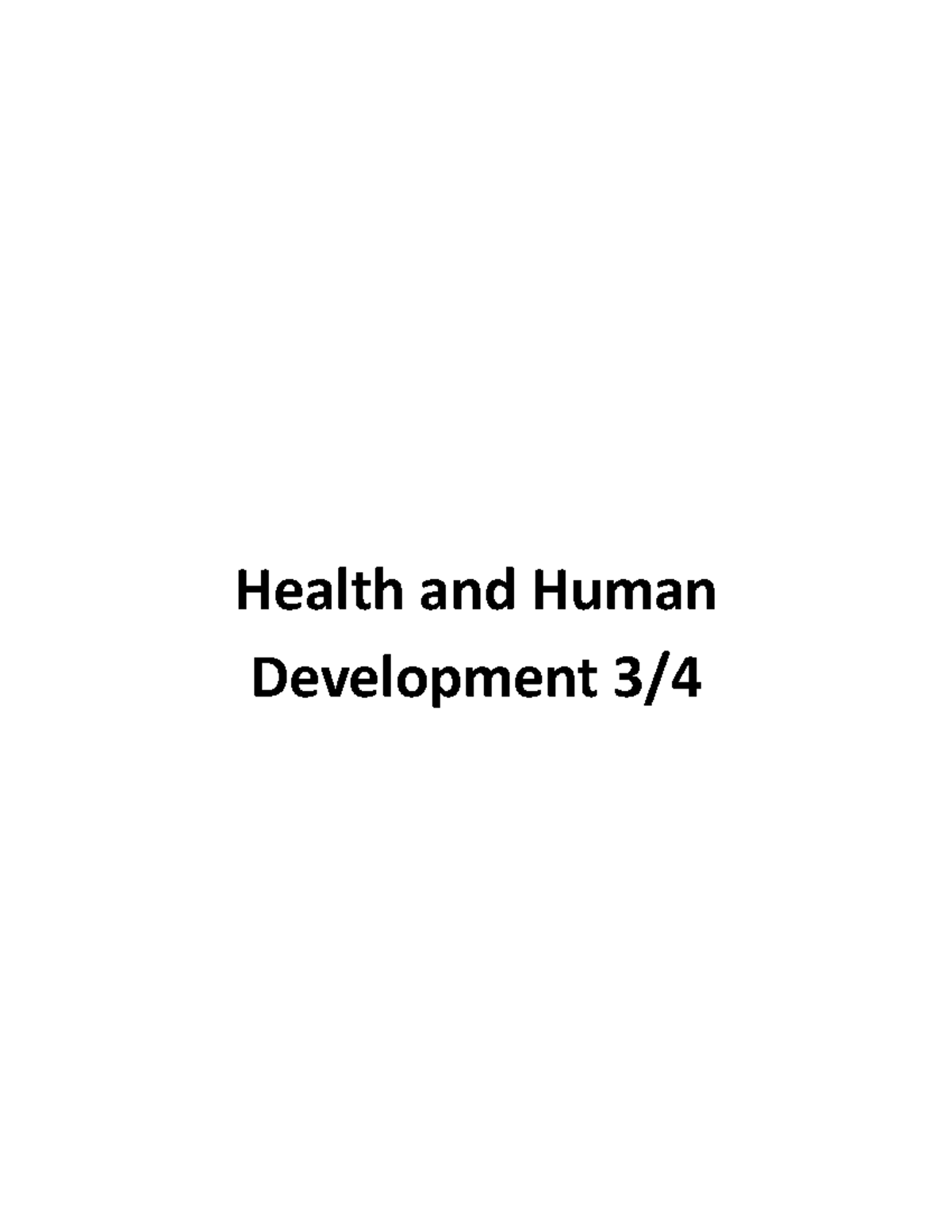 HHD Notes 3:4 - Health and Human Development 3/ Unit 3 AOS Social ...