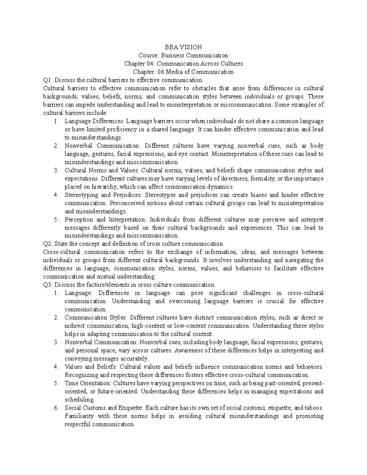 Business Communication chapter 04 Communication Across Cultures Lecture ...