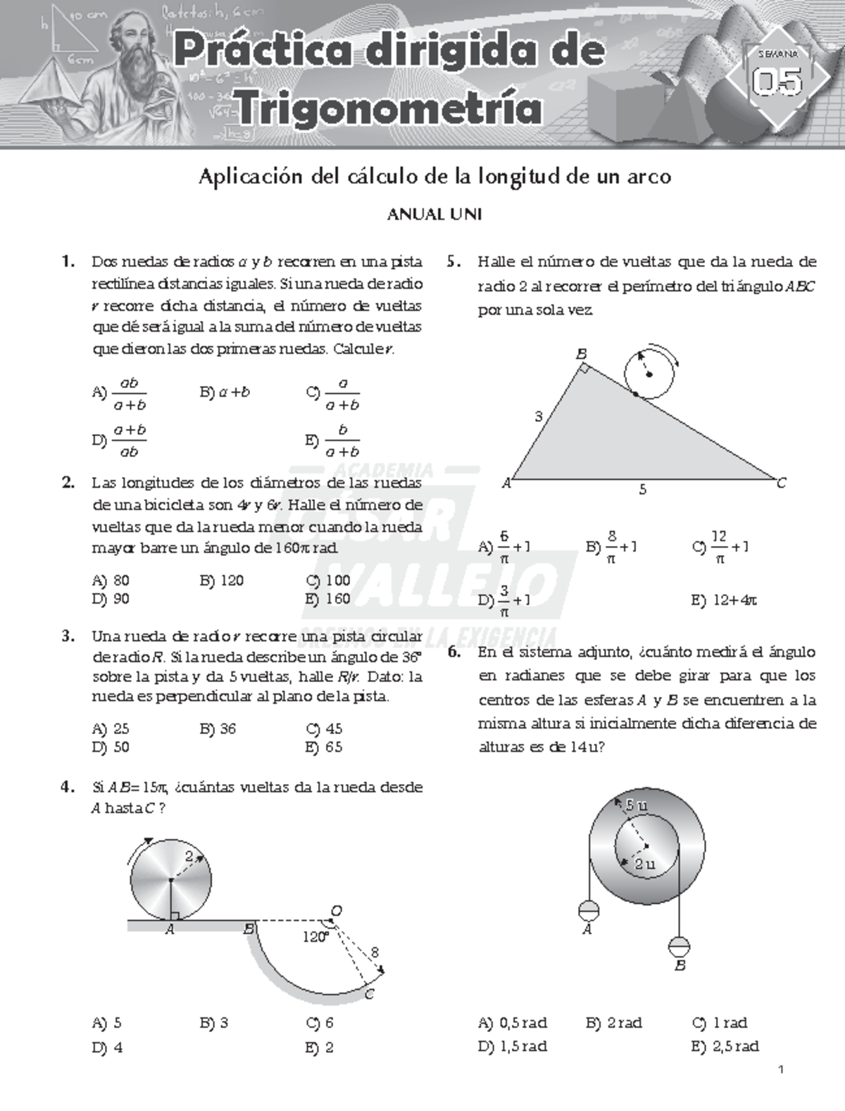 Trigonometria 2021 Anual uni - Anual UNI Práctica dirigida de ...