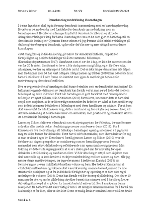 Observasjon av barns motorikk - Observasjon av barns motorikk LØPENDE ...