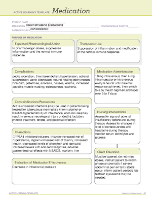 Glargine - insulin medication templates for care plans - ACTIVE ...