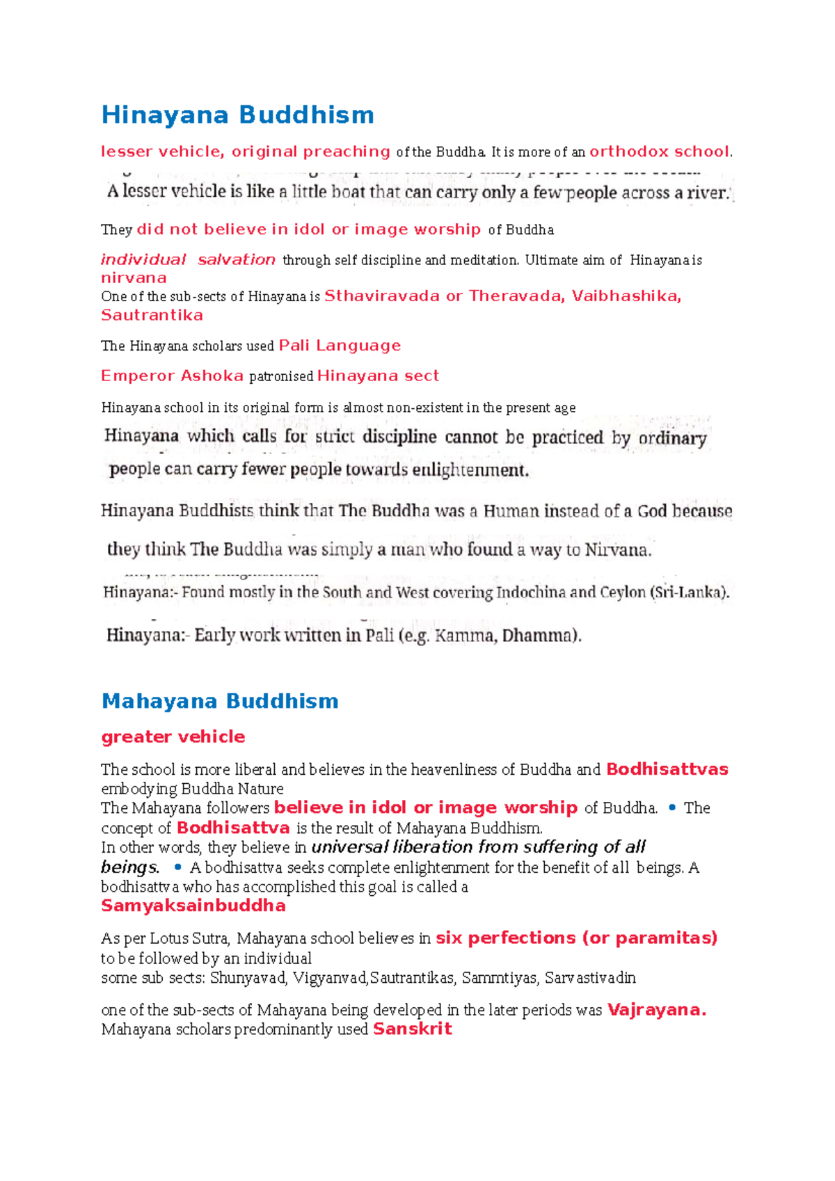 Evolution and Principles of Buddhism - Hinayana Buddhism lesser vehicle ...