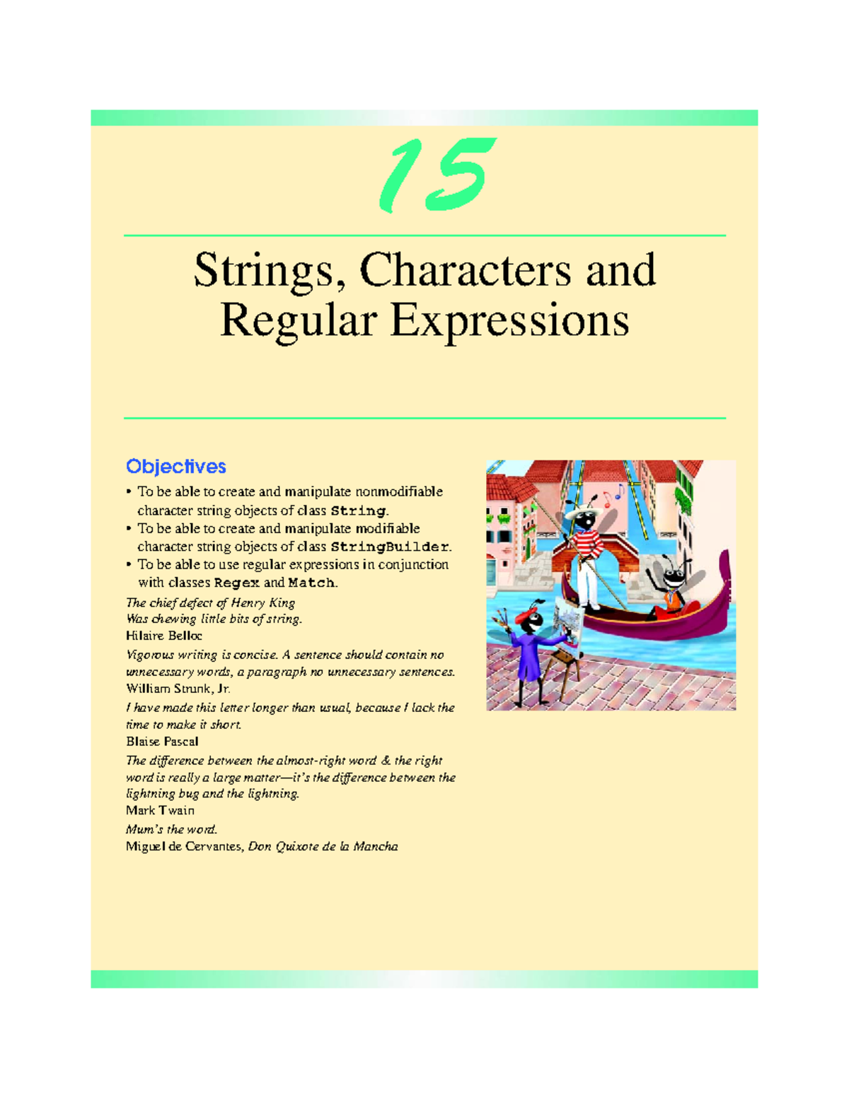 Chapter 15 - Strings, Characters and Regular Expressions - 15 Strings ...