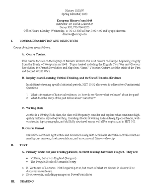 Goldstone HIST 100 Report 2 Final - Sam Goldstone HIST 100 Report # Dr ...